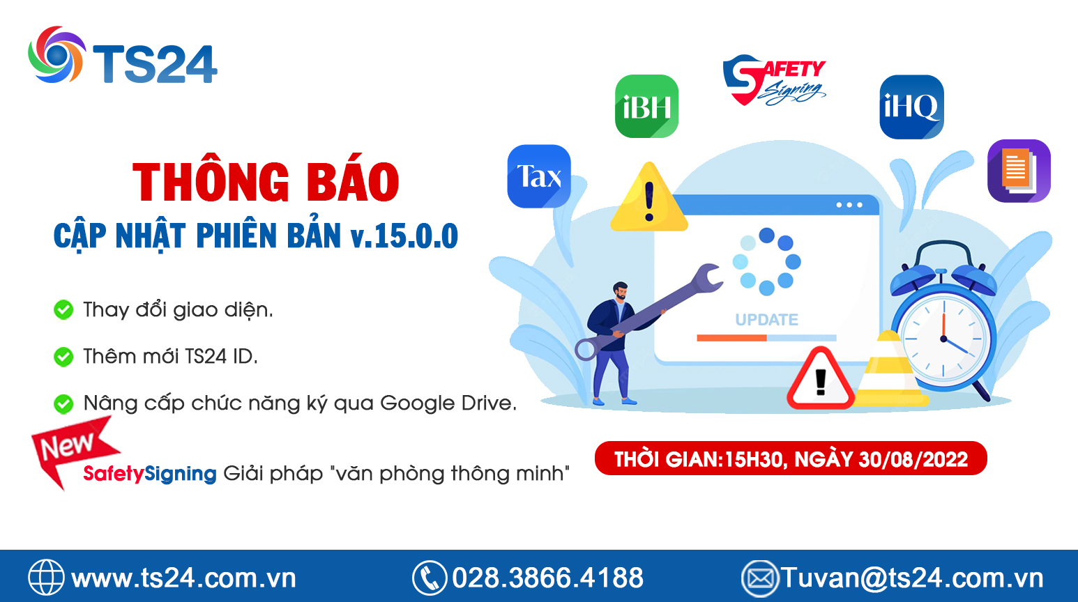 Cập nhật TS24 phiên bản v.15.0.0 | TS24